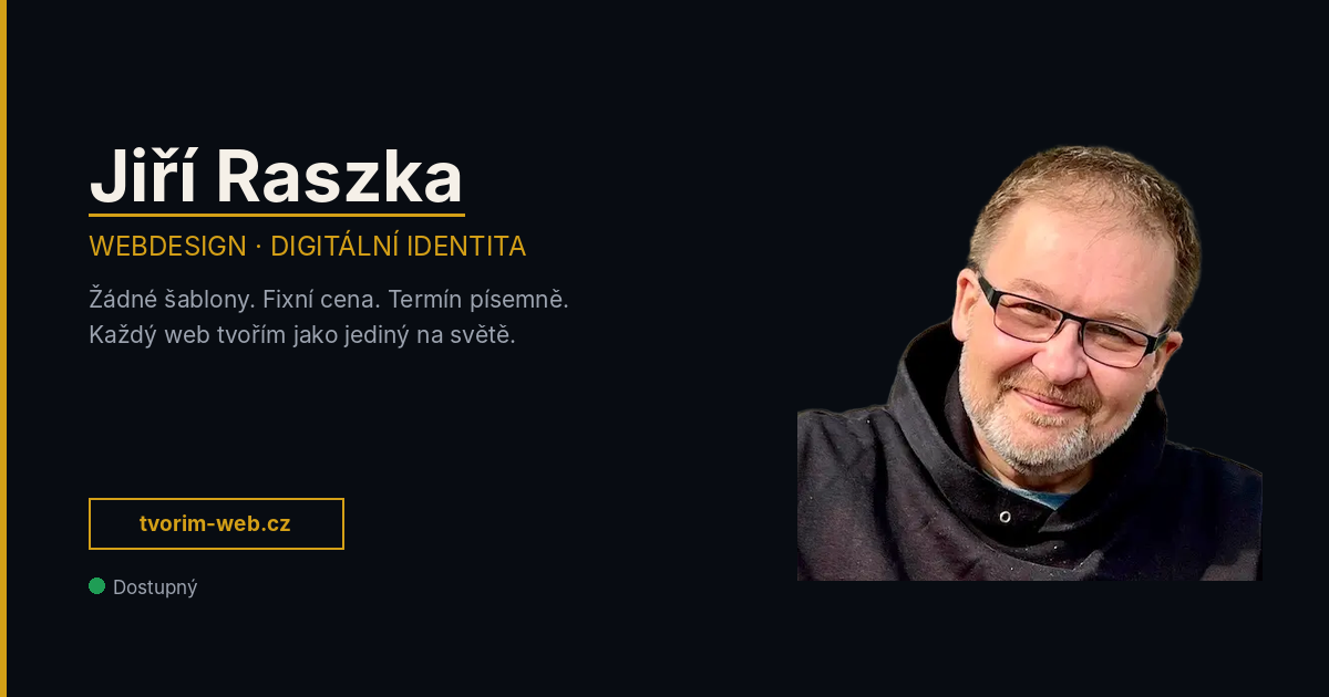 Jiří Raszka | Webdesign Havířov — digitální identita na míru